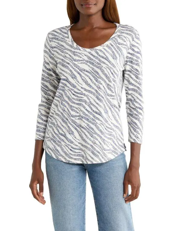 Tommy Bahama Ashby Isles Zebra Cotton T-shirt - Coconut