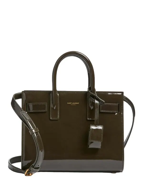 Saint Laurent Nano Sac De Jour Handbag - Dark Vineyard Green