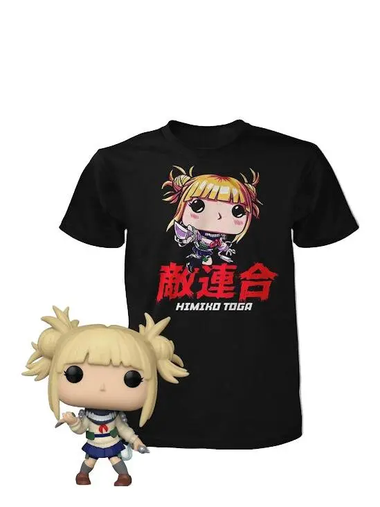 FUNKO Pop! Animation My Hero Academia Himiko Toga T-shirt Bundle - Multicolor