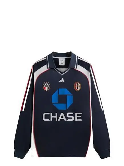 Kith X Adidas Football Chase Long Sleeve Jersey - Legend Ink