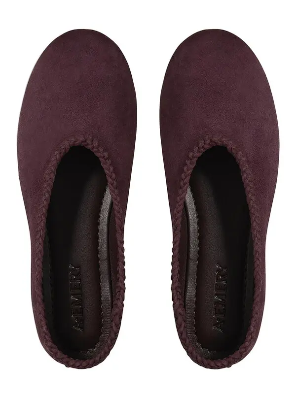 A.emery The Park Flat - Mulberry Suede