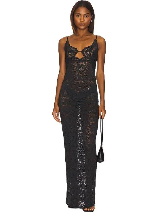 House Of Harlow 1960 X Jackie Gown - Black