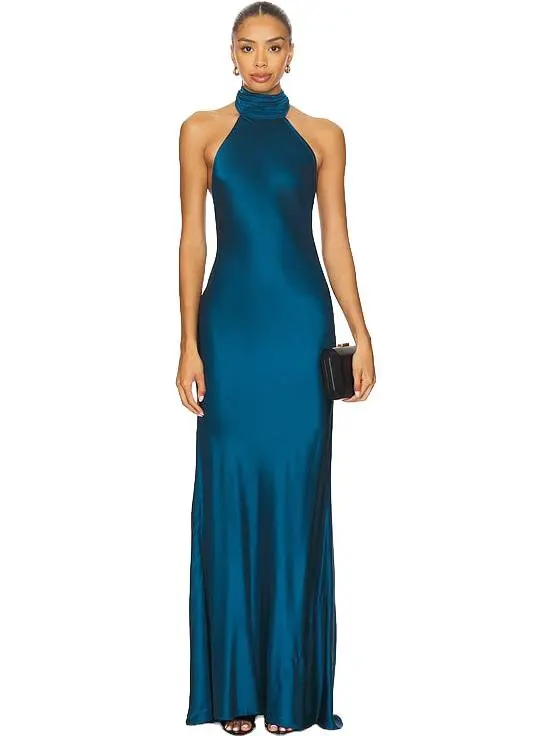House Of Harlow 1960 X Astra Gown - Teal