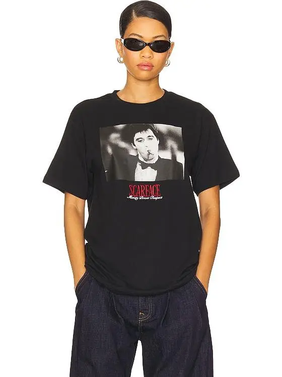 REASON Scarface Embroidered Tee - Black