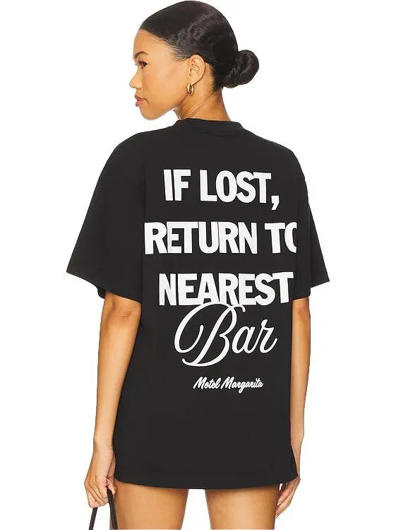 MOTEL MARGARITA If Lost Graphic Tee - Black