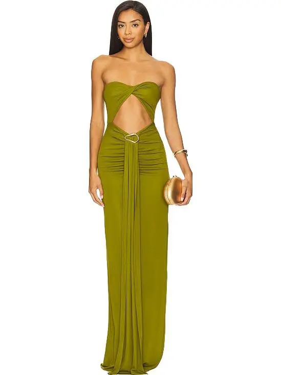 LOVERS AND FRIENDS Farrah Gown - Pear Green