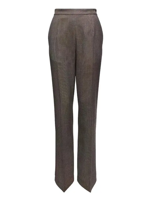 MAISON MARGIELA Virgin Wool Trousers - Brown