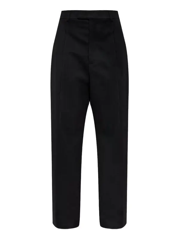 Vetements Pleated Wide-leg Trousers - Black