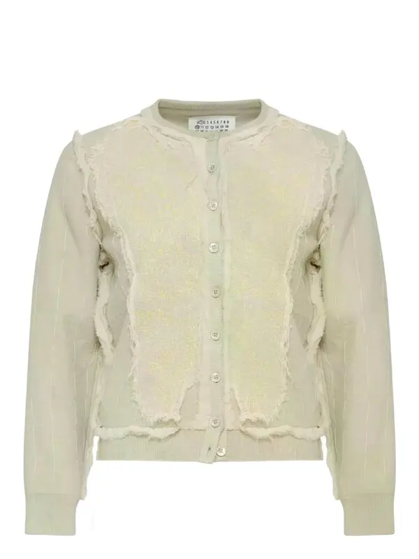 MAISON MARGIELA Frayed Cardigan - Neutrals
