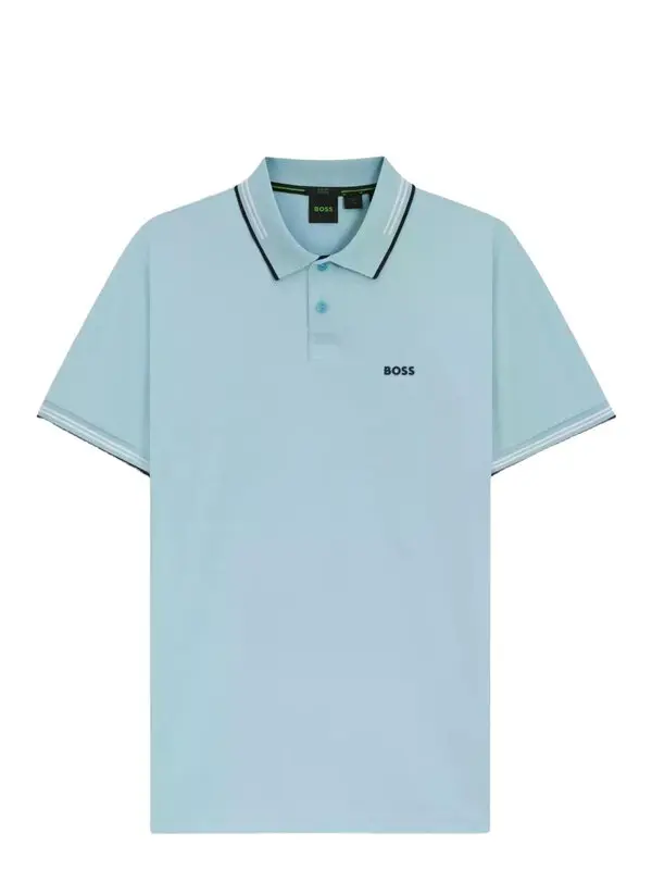 BOSS Tipped-collar Polo Shirt - Blue