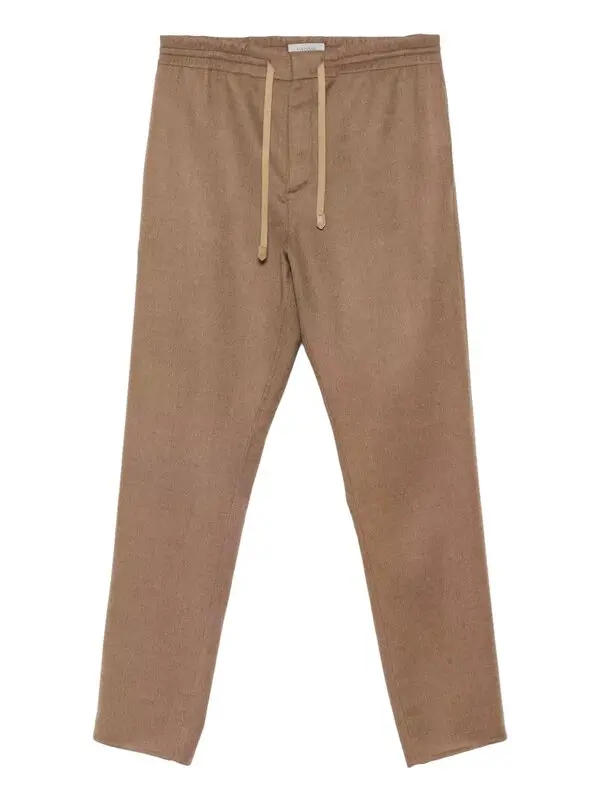Canali Drawstring Trousers - Brown