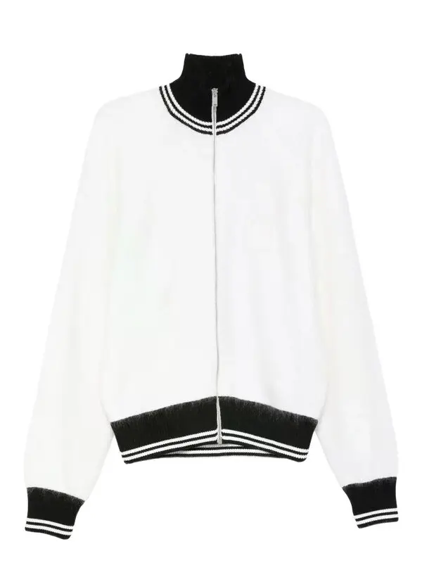 JIL SANDER Zip-fastening Cardigan - White