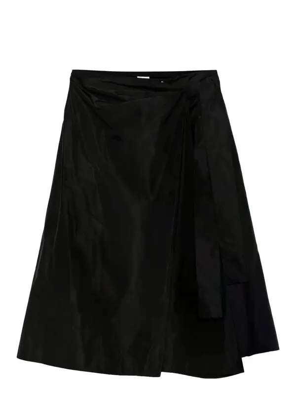 Aspesi A-line Wrap Tie Skirt - Black
