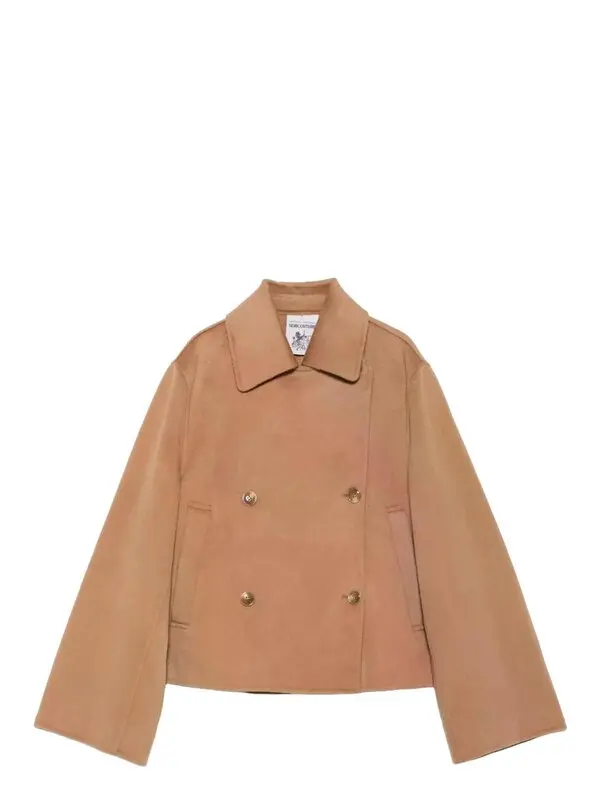 SEMICOUTURE Double-breasted Pea Coat - Neutrals