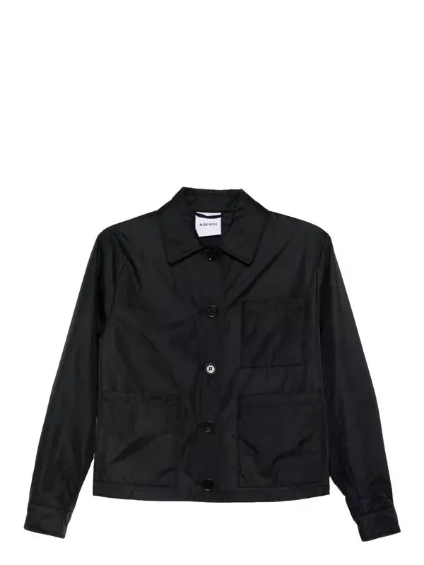 Aspesi Button-fastening Patch-pocket Jacket - Black