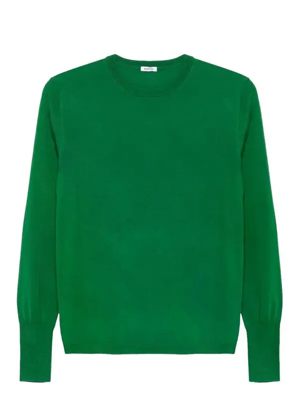 Aspesi Wool Round-neck Sweater - Green