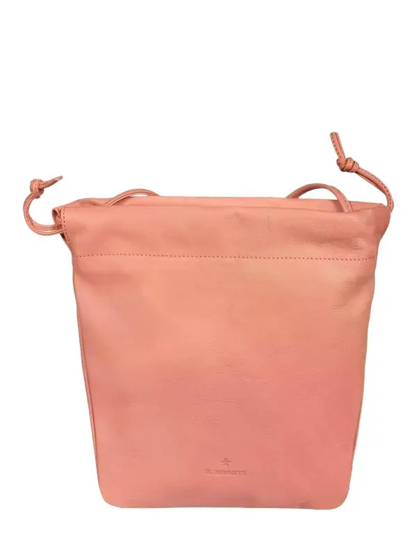 Il Bisonte Leather Bucket Bag - Pink