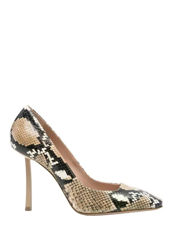 LE SILLA 90mm Square-toe Heeled Pumps - Neutrals