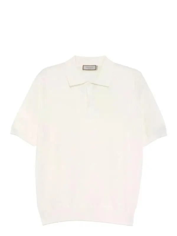Canali Wool Polo Shirt - Neutrals