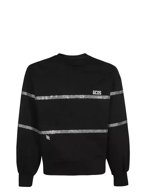 Gcds Rhinestone-embellished Sweatshirt - Black