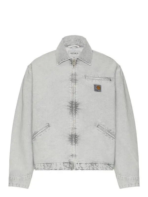 Carhartt Work In Progress Og Detroit Jacket - Chalk Wash Black