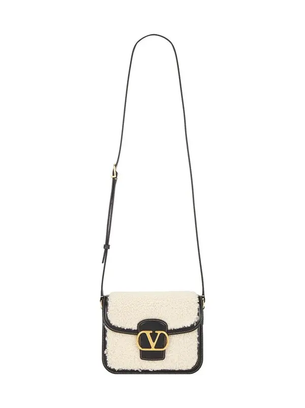 Valentino Garavani 9to5 Small Shoulder Bag - Naturale & Nero