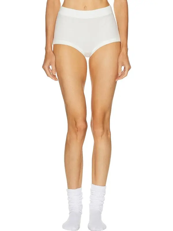 NEGATIVE UNDERWEAR Pointelle Lounge Short - White