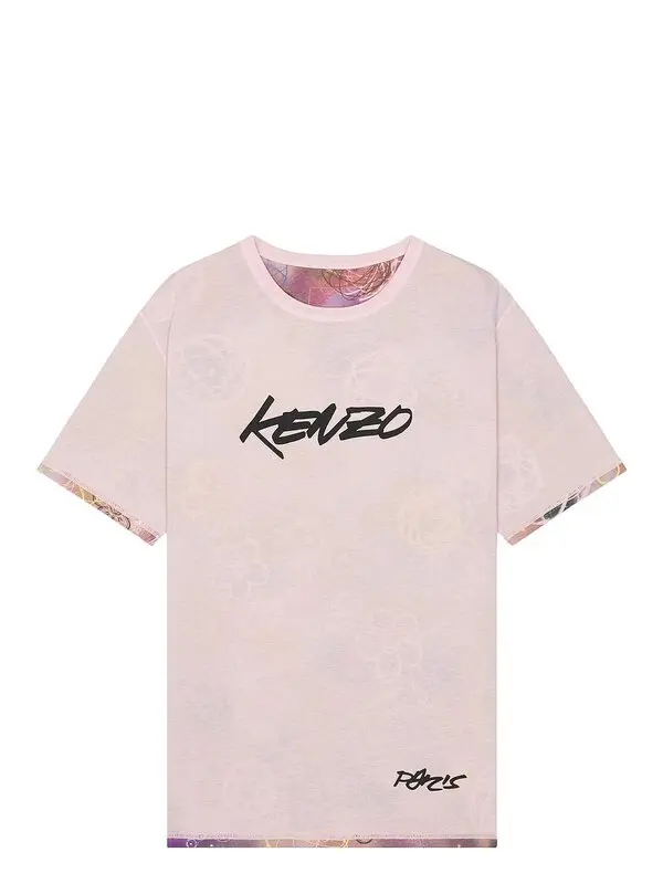 Kenzo X Futura Reversible Classic T-shirt In Pink - Rose