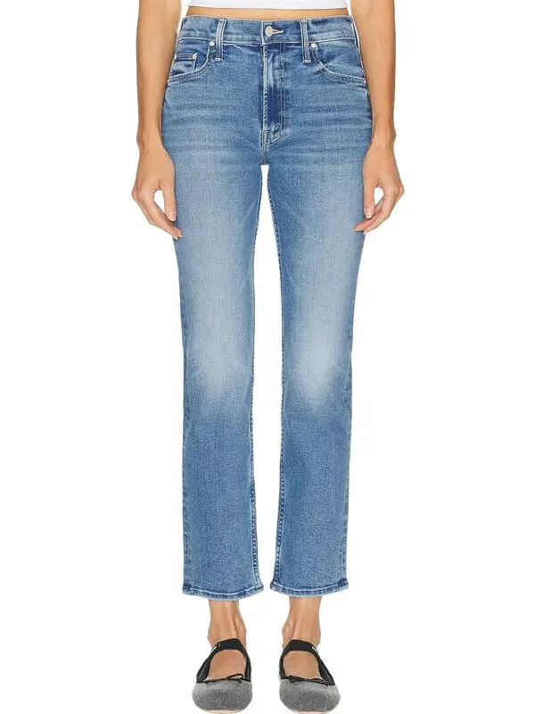 MOTHER The Mid Rise Rider Hover Jeans - Swing And A Miss