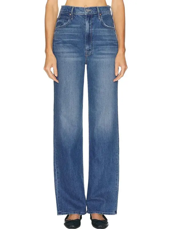 MOTHER High Waisted Tunnel Vision Sneak Jeans - Field Trip