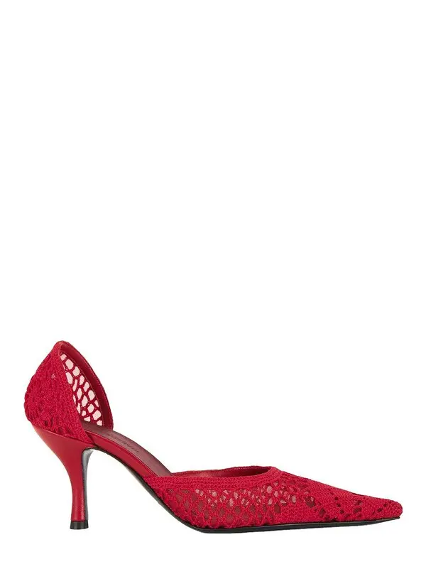 Magda Butrym Crochet Pump - Red