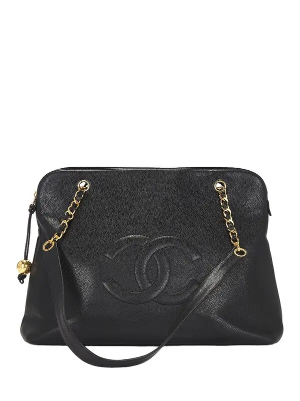 Chanel Caviar Timeless Shopper Tote Bag - Black