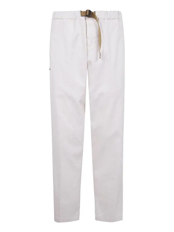 WHITE SAND Long Classic Trousers - White