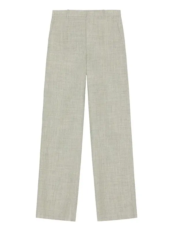Saint Laurent Trouser In Light Grey - Gris Clair