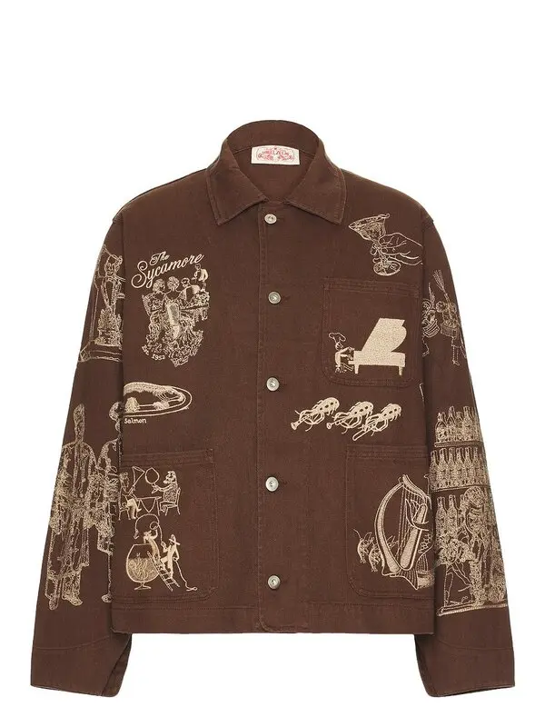 SAMUEL ZELIG Restaurant Jacket - Brown