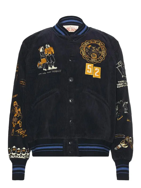 SAMUEL ZELIG Varsity Jacket - Navy