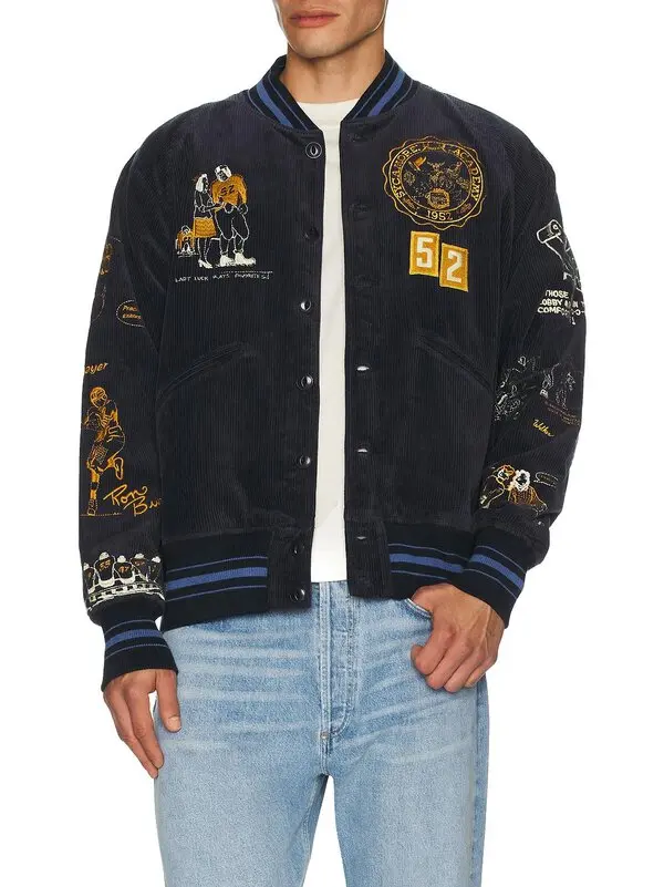 SAMUEL ZELIG Varsity Jacket - Navy