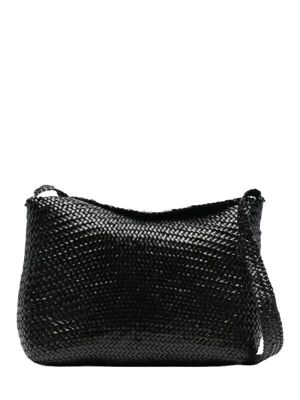 Dragon Diffusion Woven Shoulder Bag - Black