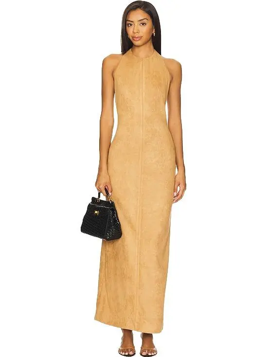 NAKEDVICE The Ambrose Dress - Tan