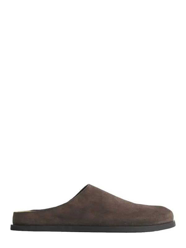 Everlane Suede Clog - Deep Brown