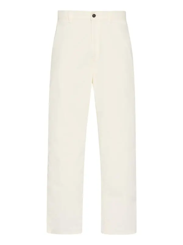 THE ROW Sankuro Cotton-cashmere Trousers - White