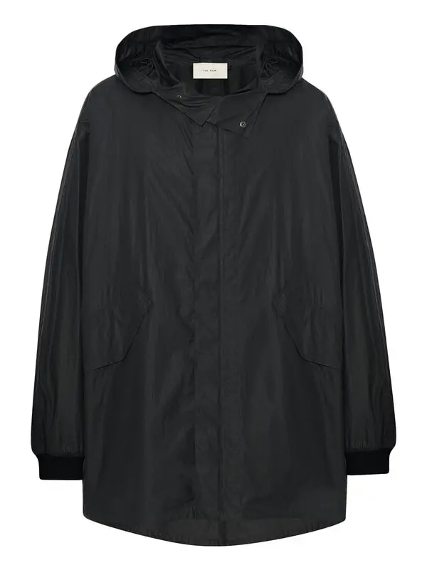 THE ROW Coated Cotton Jacket - Black