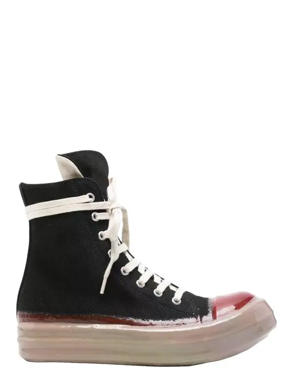 Rick Owens High-top Lace-up Sneakers - Black