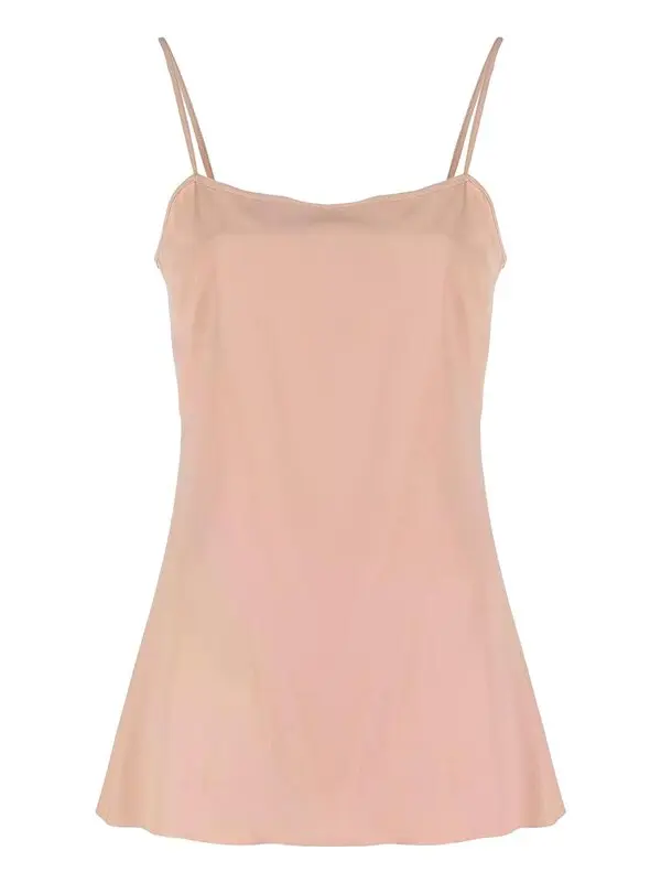 Alberta Ferretti Square-neck Camisole Vest - Neutrals