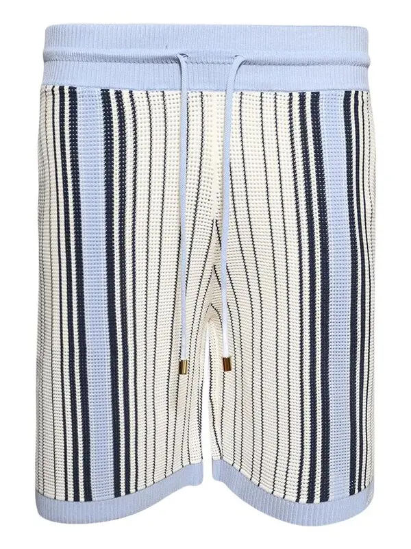 Amiri Script Stripe Shorts - Blue