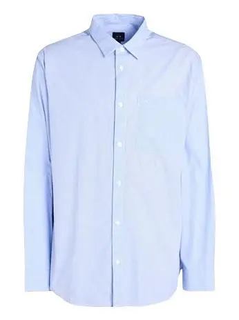 Armani Exchange Shirt Azure Size Cotton - Blue