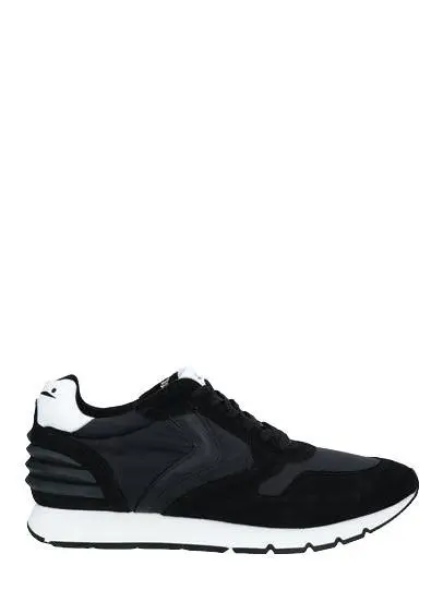 VOILE BLANCHE Calfskin And Textile Sneakers - Black
