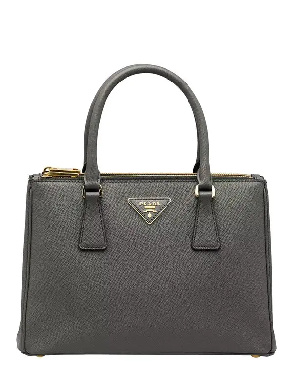 Prada Medium Galleria Leather Tote Bag - Grey