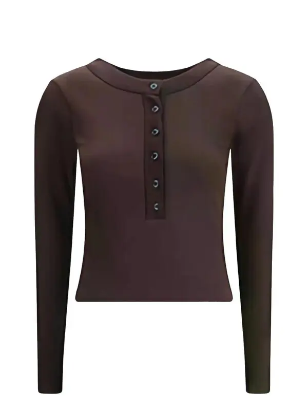 Citizens Of Humanity Ribbed Long-sleeve Top - Brown