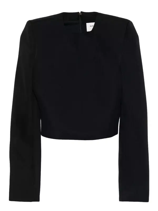 Burc Akyol Long-sleeve Crew-neck Blouse - Black